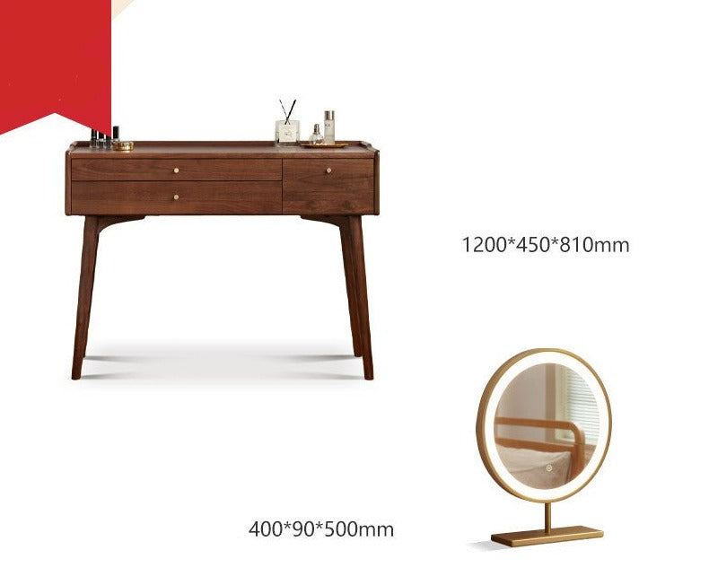 Black Walnut , Ash solid wood Dressing table: