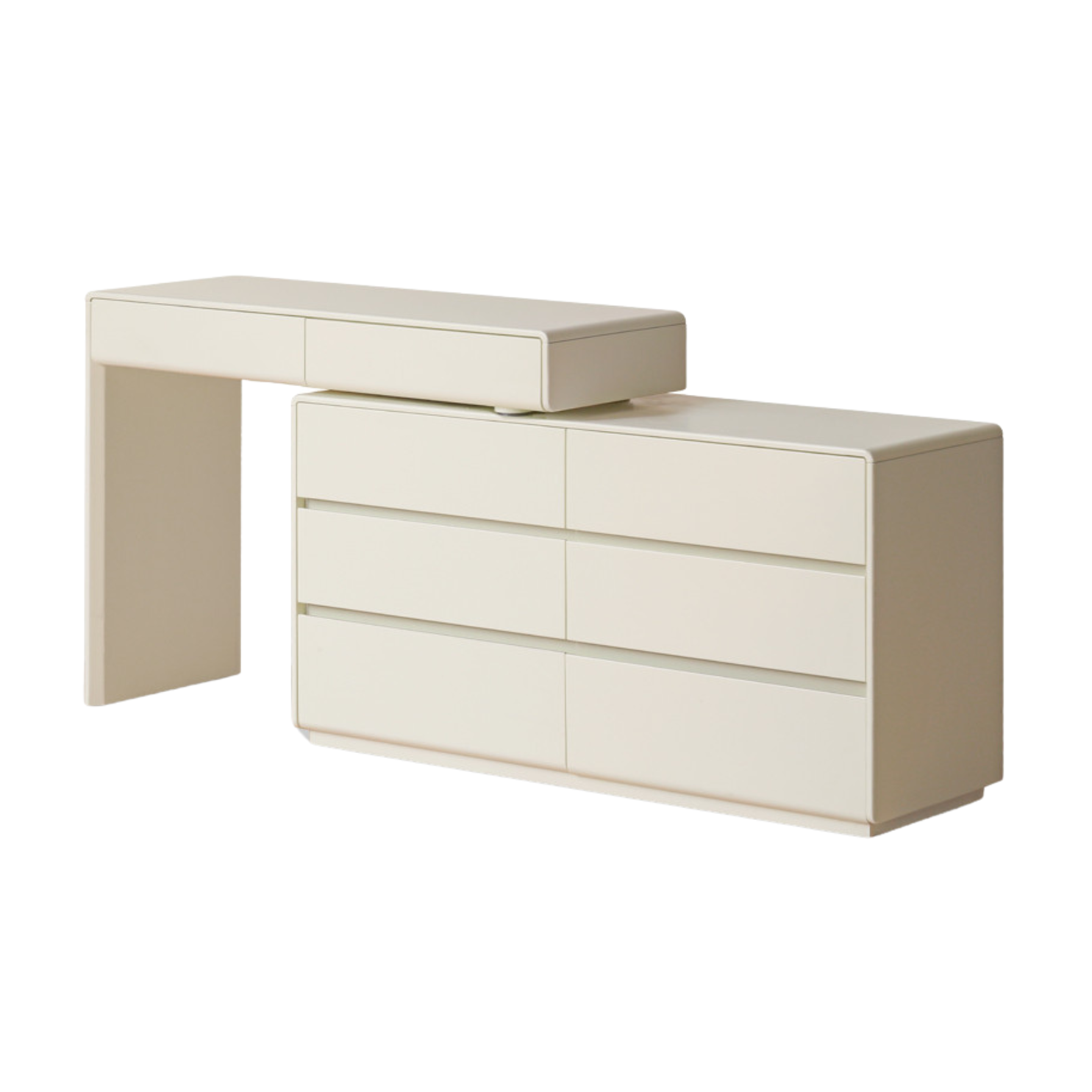 Poplar solid wood L shape Dressing table: