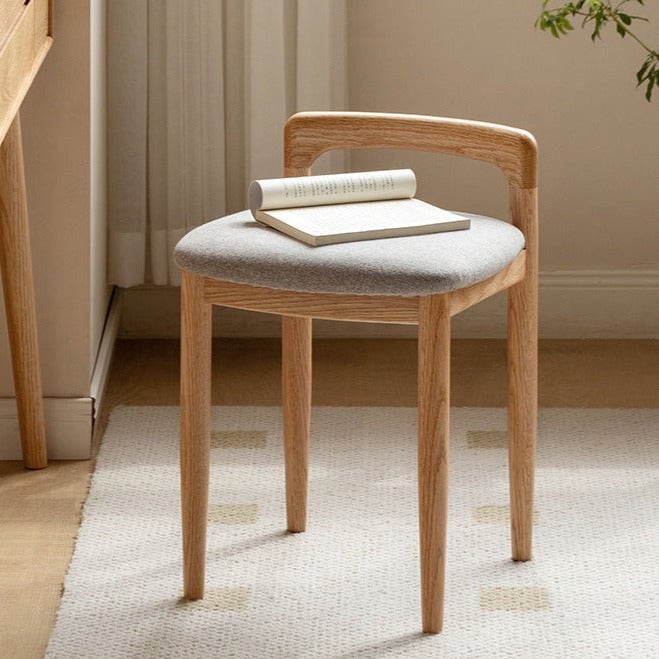 Solid wood Makeup stool chair