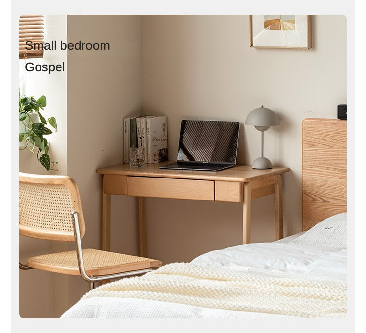 Beech solid wood small desk