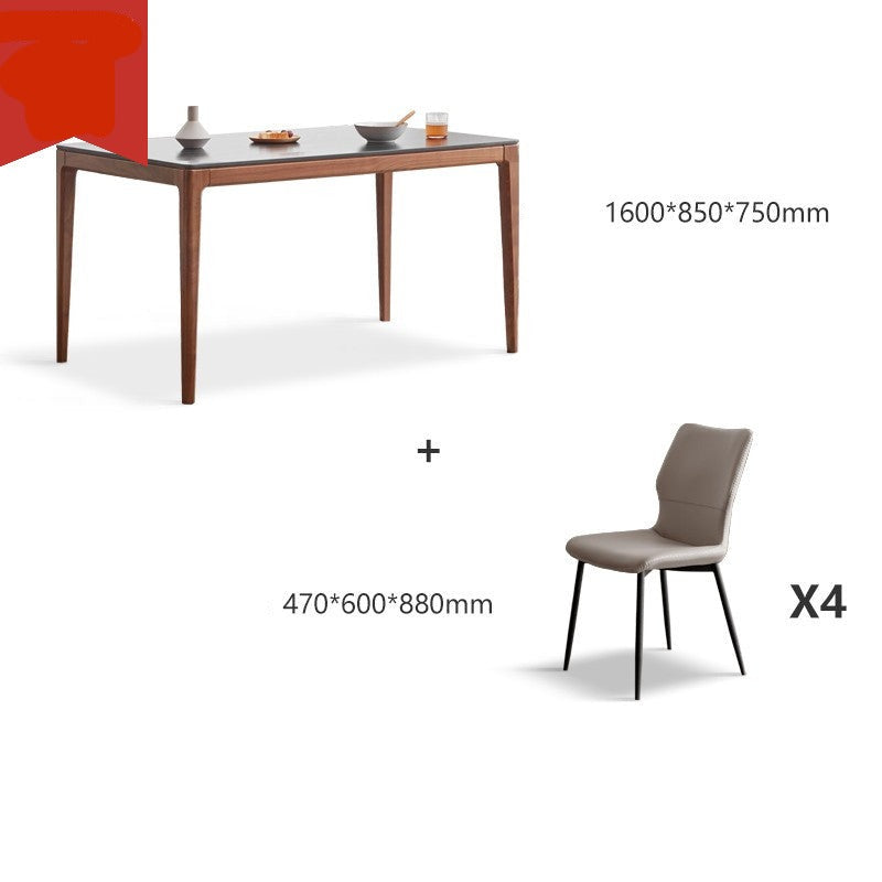 Black walnut Dining Tables with slate top-