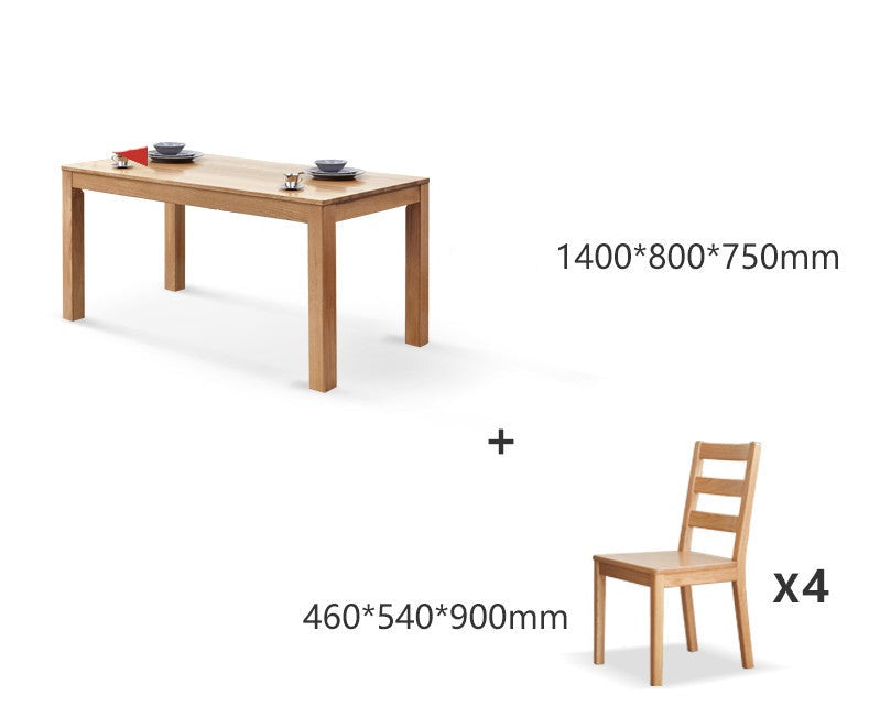 Oak solid wood Dining table