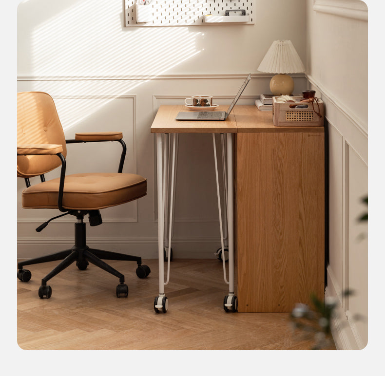 Oak solid wood Combination bookshelf, floor shelf
