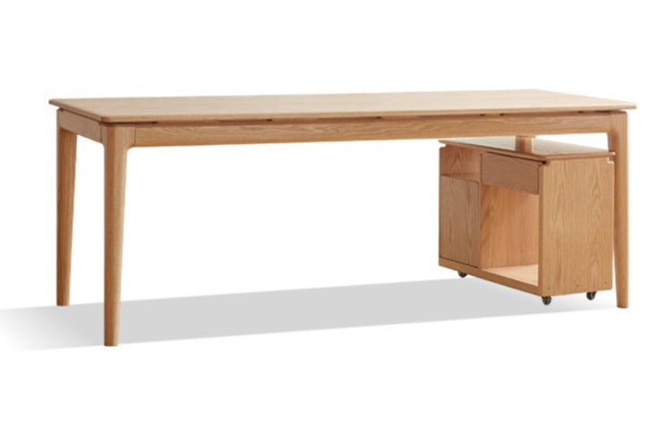 Oak solid wood Long office desk)