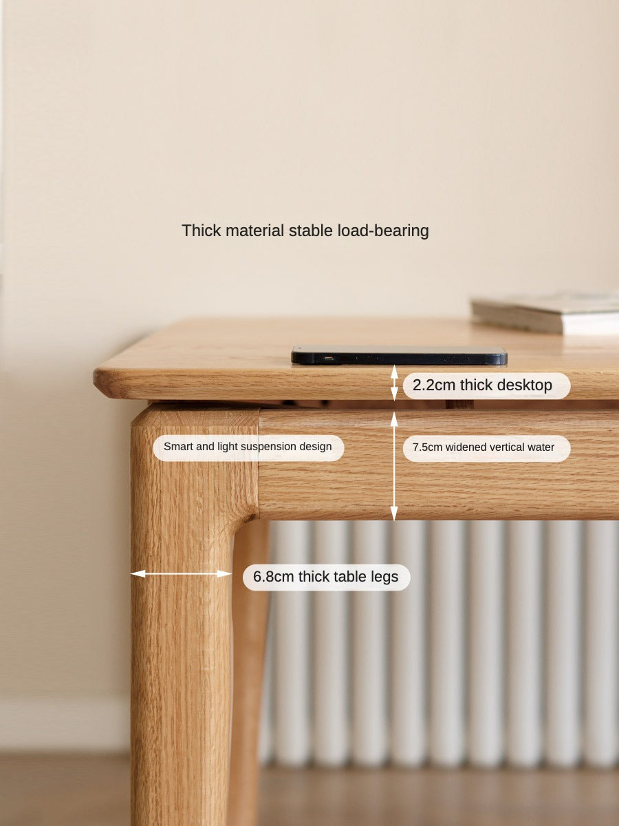 Oak solid wood Long office desk)