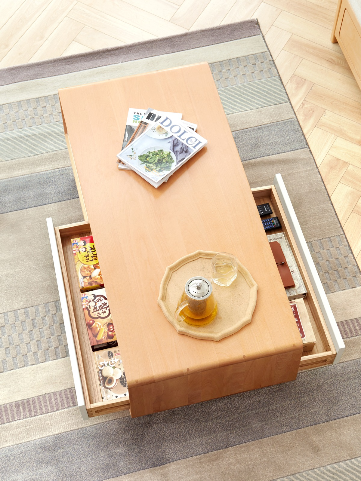 Beech solid wood Warm tea table