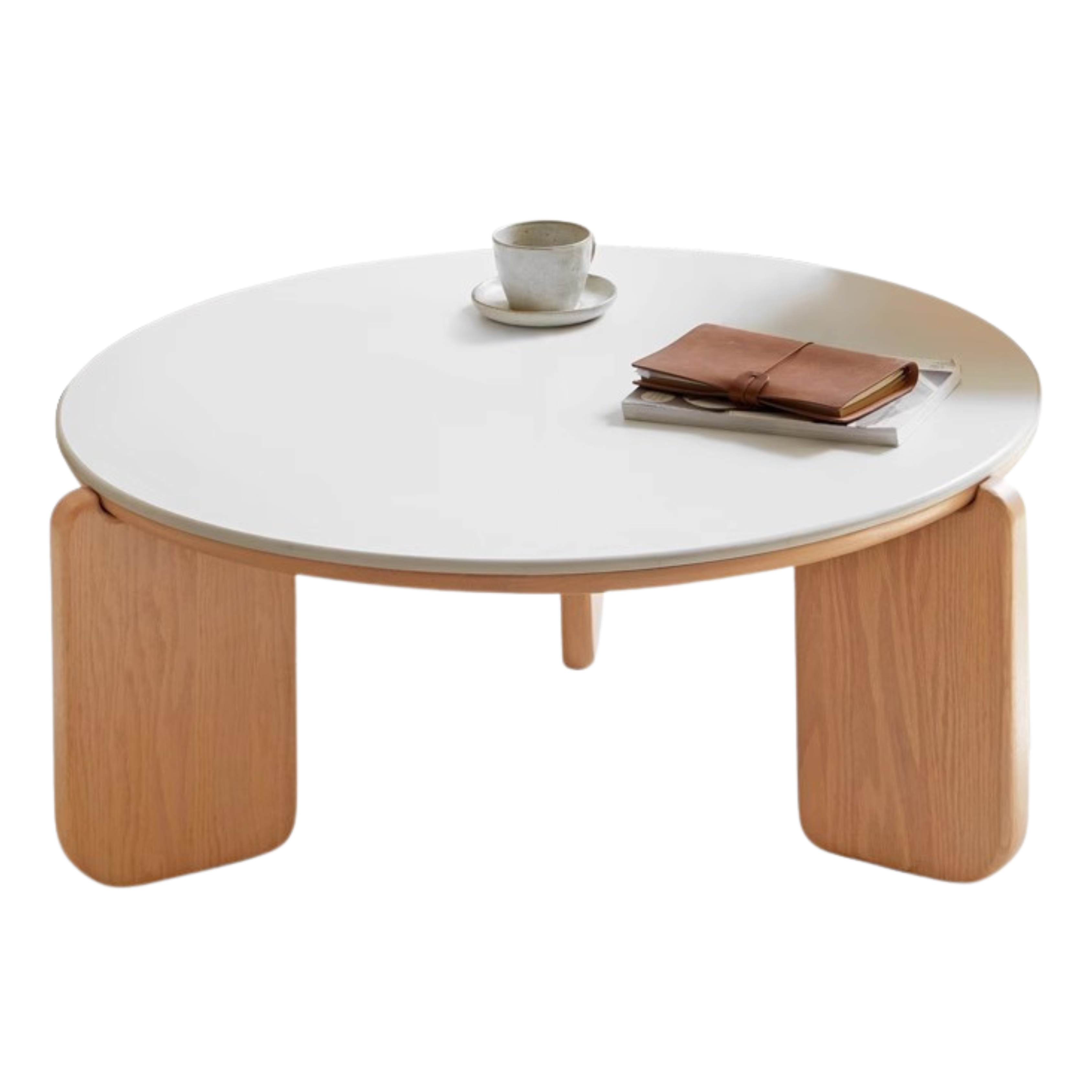 Oak, ash, poplar solid wood Slate coffee table