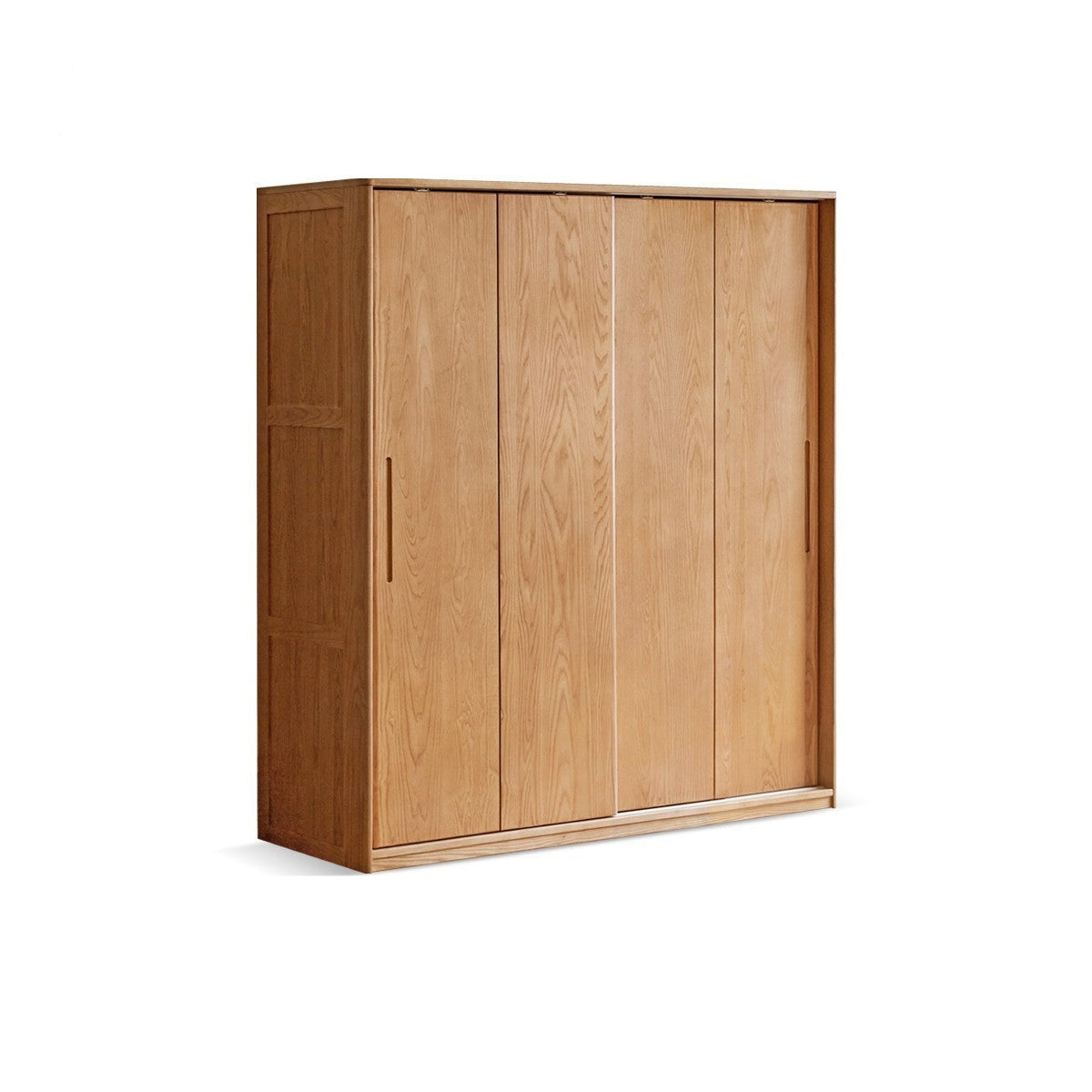 Oak, Ash solid wood wardrobe sliding door: