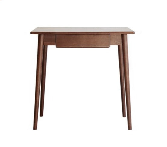 Oak solid wood Office desk spindle-shaped slanted legs: