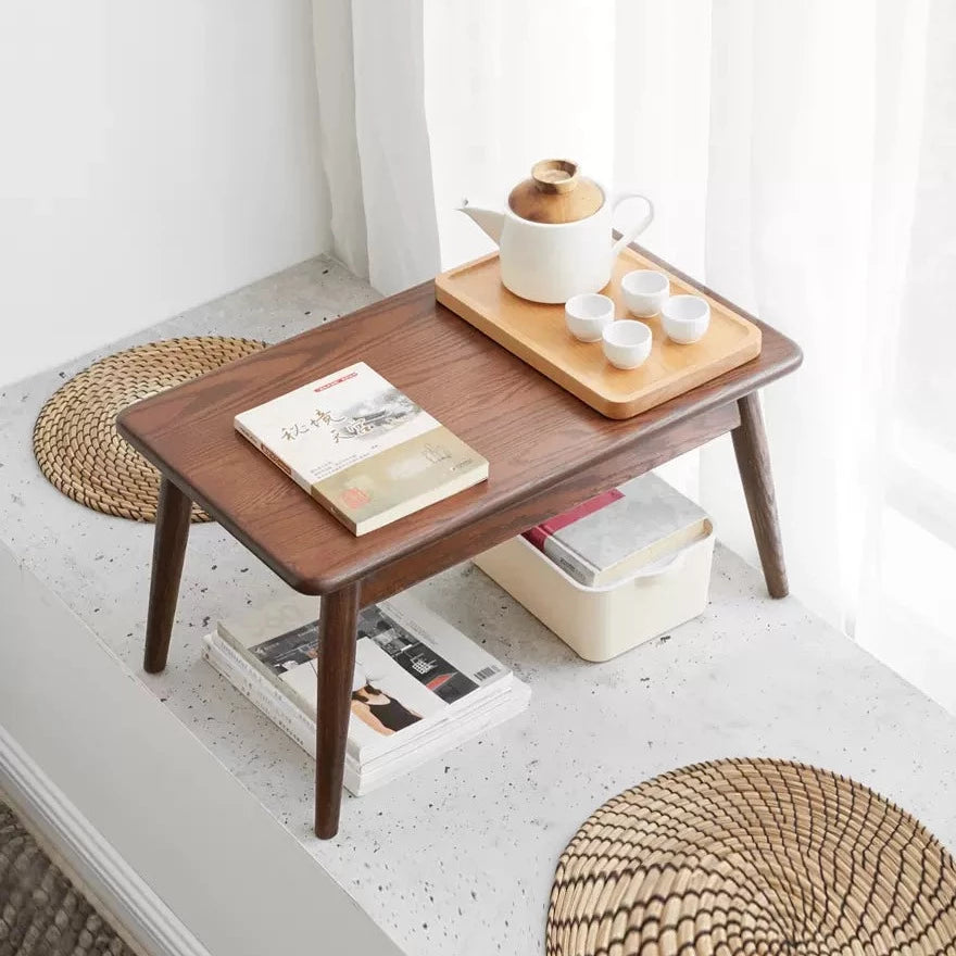 Oak Solid wood bay window table