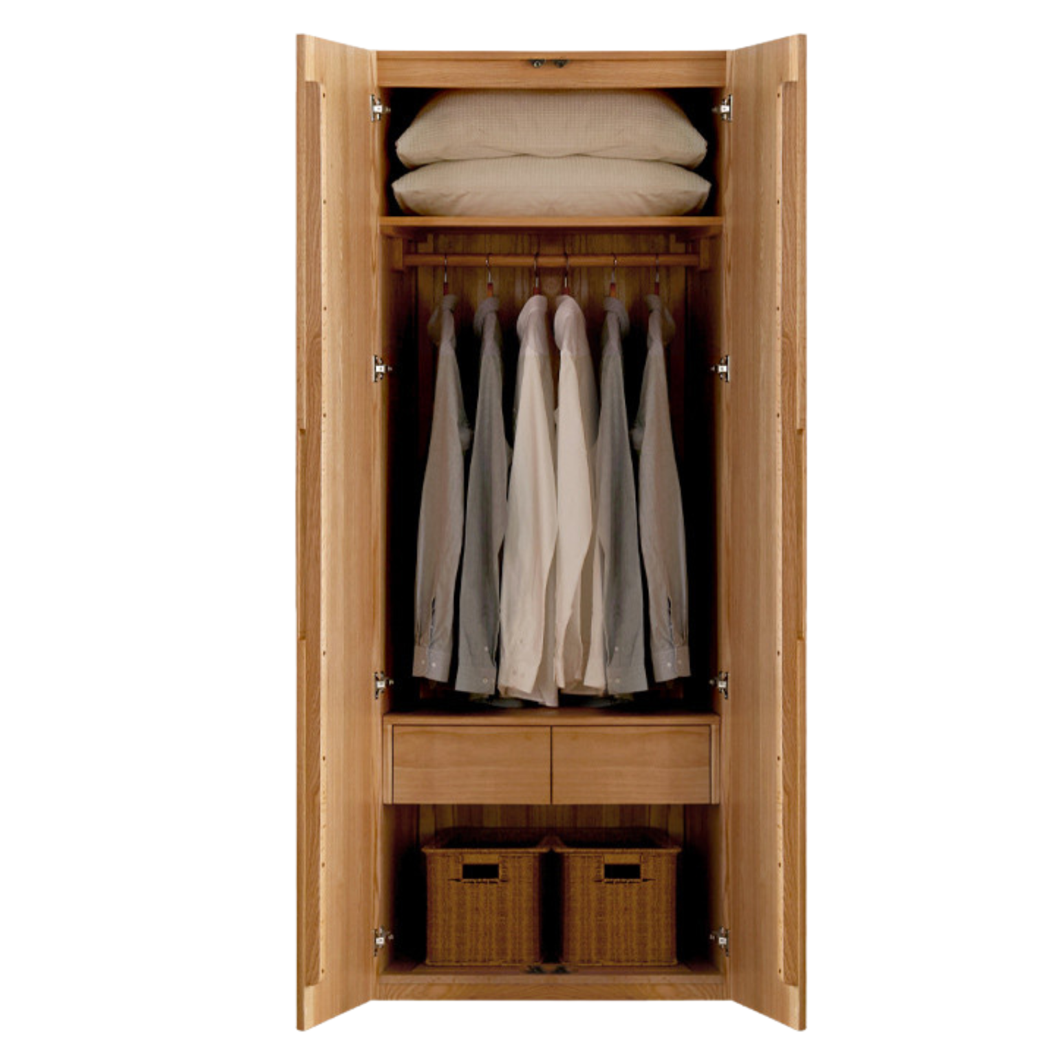 Oak solid wood Wardrobe