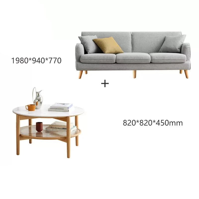 Simple modern fabric sofa)