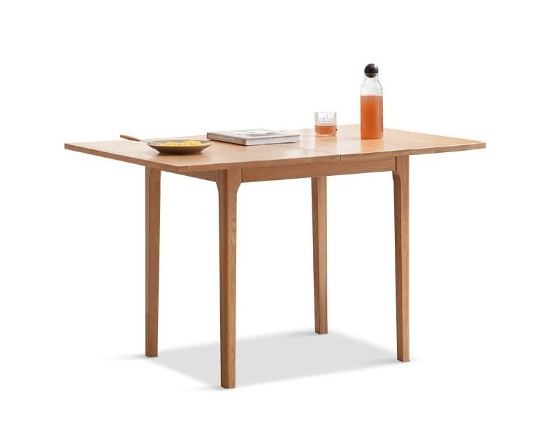 Oak solid wood Folding small dining table