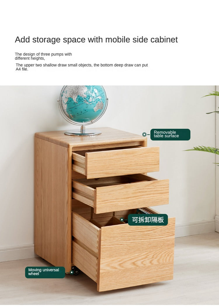 Oak solid wood Hanging office desk )