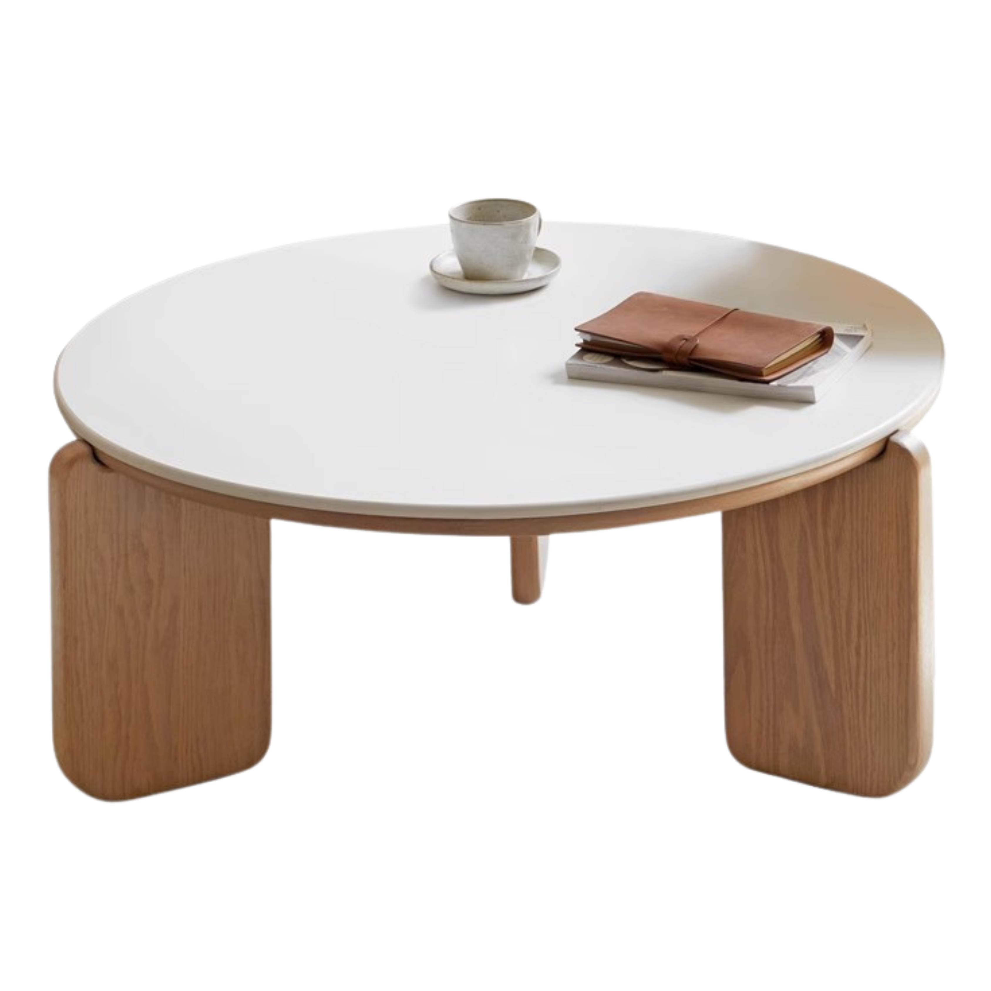 Oak, ash, poplar solid wood Slate coffee table