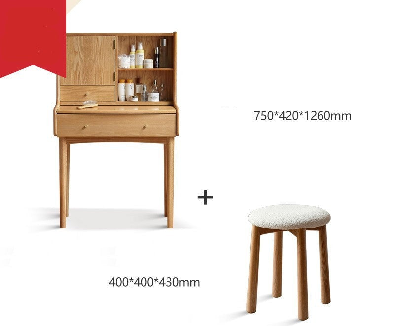 Oak solid wood Dressing table, makeup table: