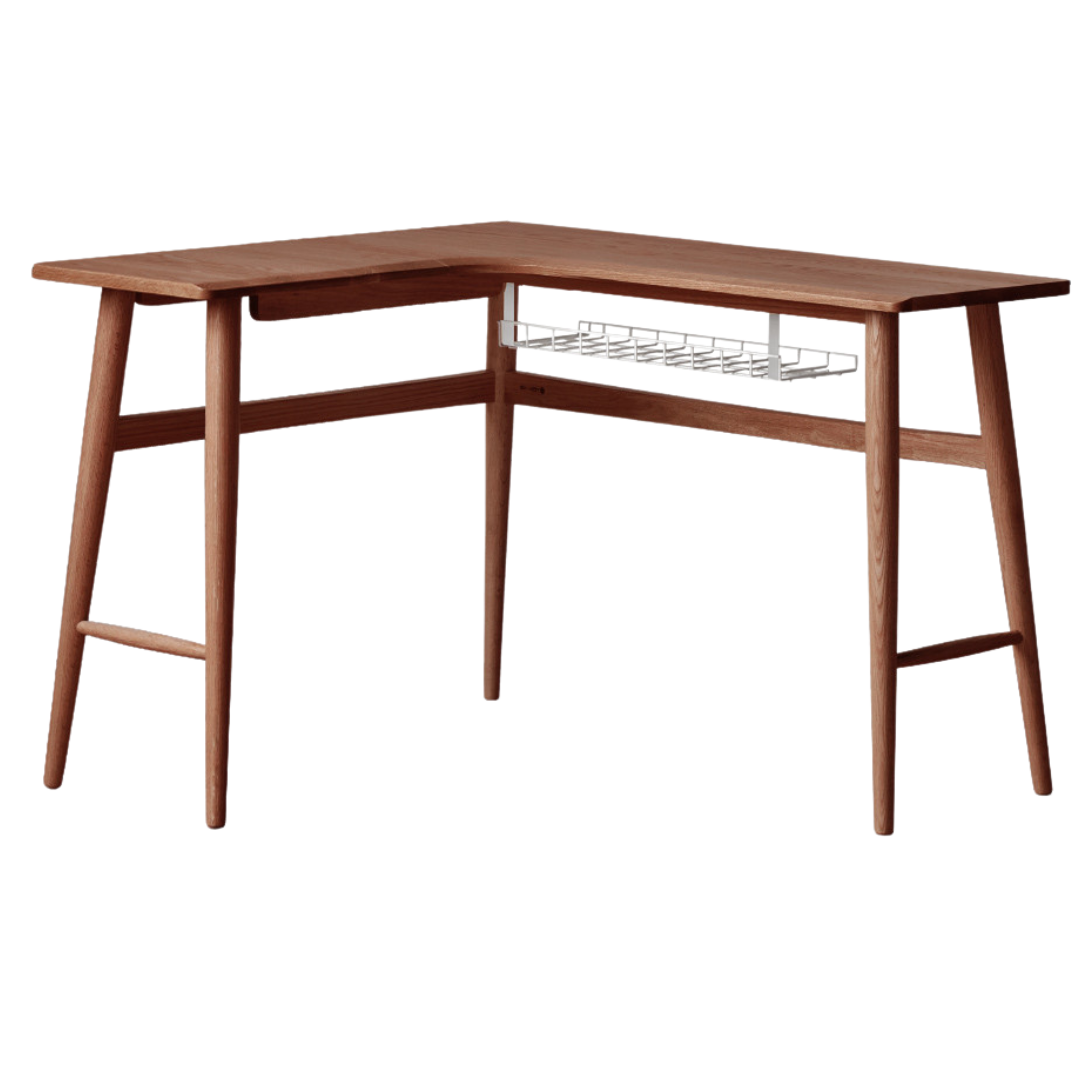 Oak solid wood corner table study office desk