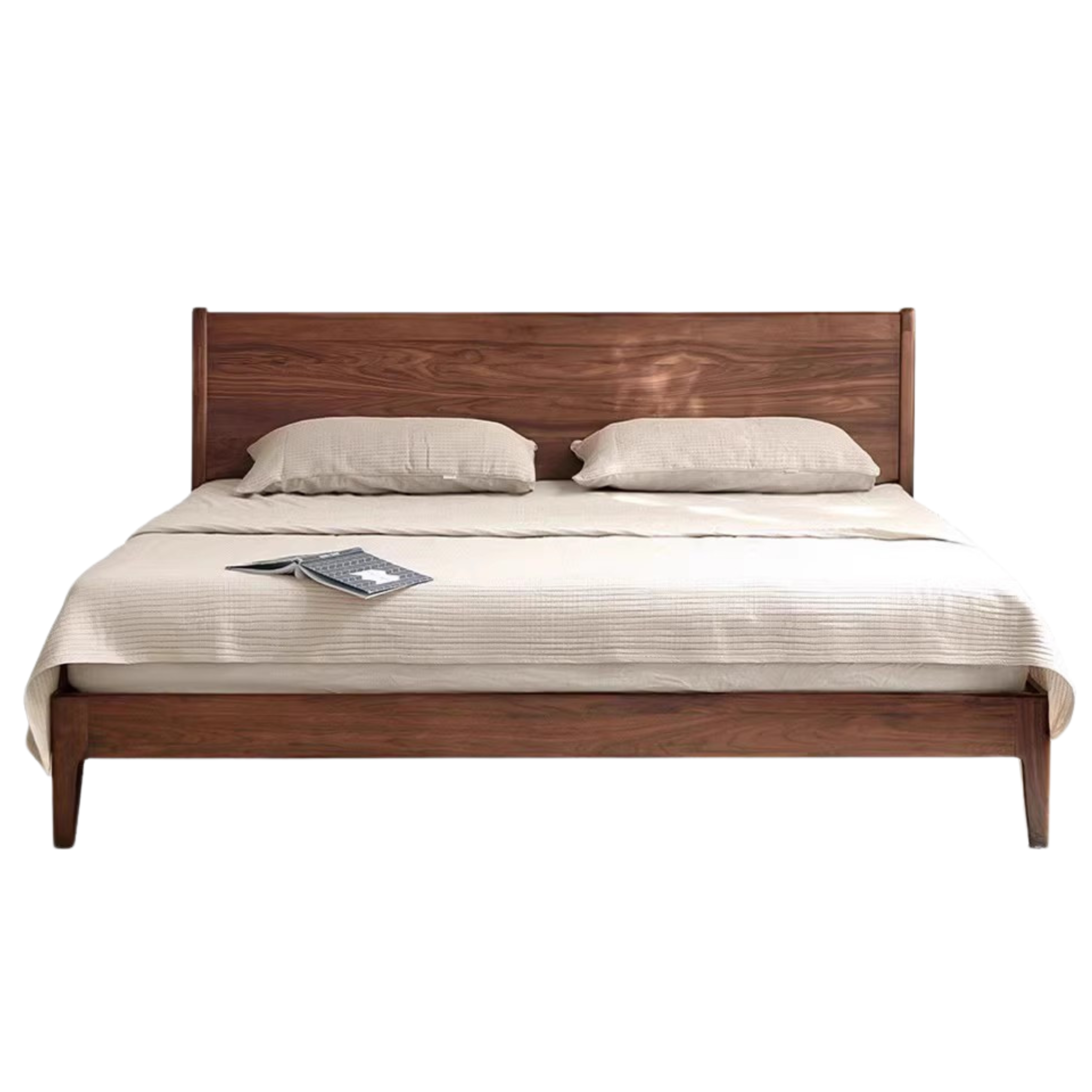 Black Walnut solid wood Bed.