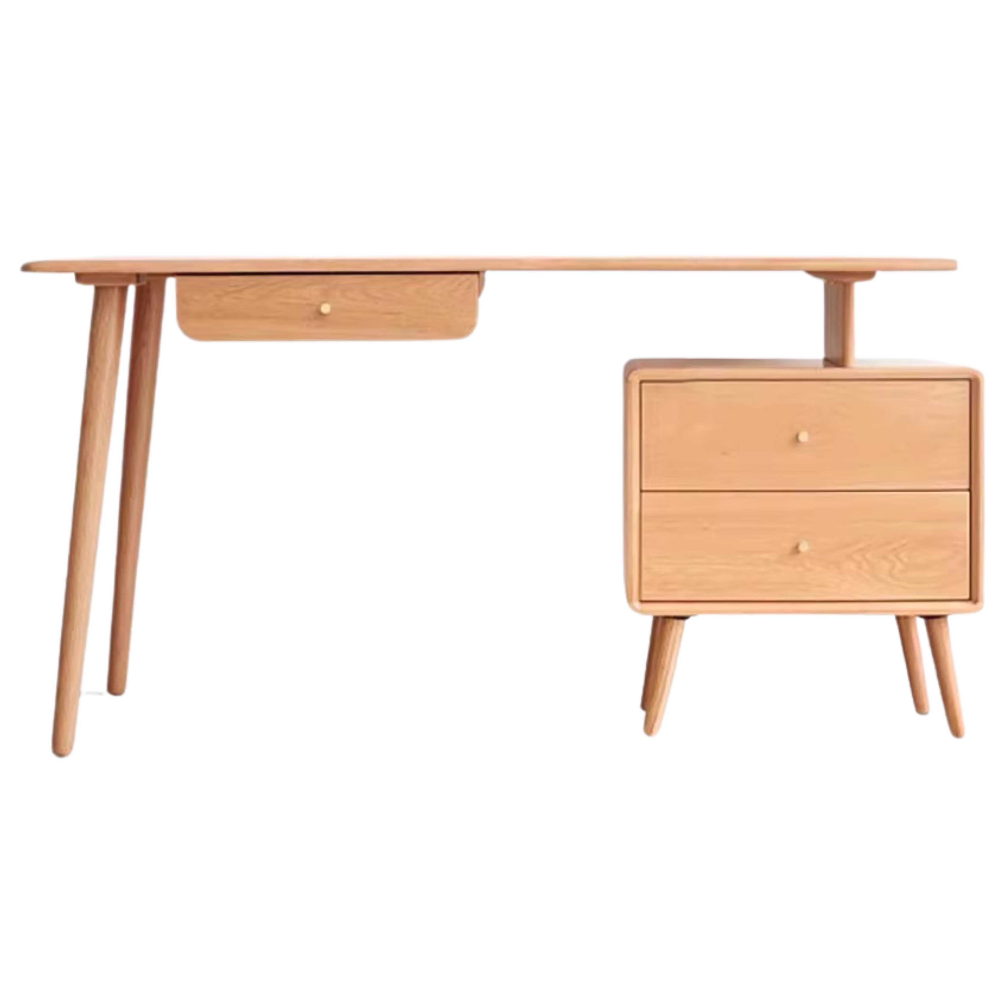 Oak solid wood Telescopic office desk )