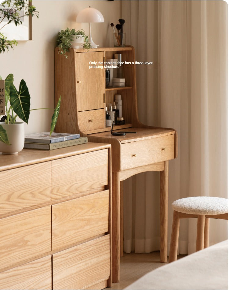 Oak solid wood Dressing table, makeup table: