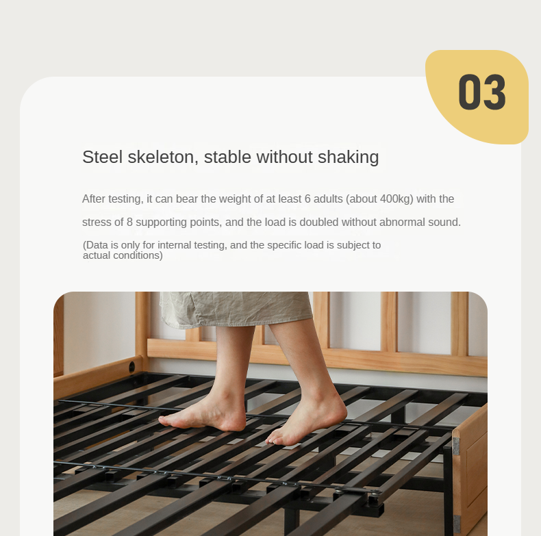 Beech, Birch solid wood sofa bed, Sleeper sofa