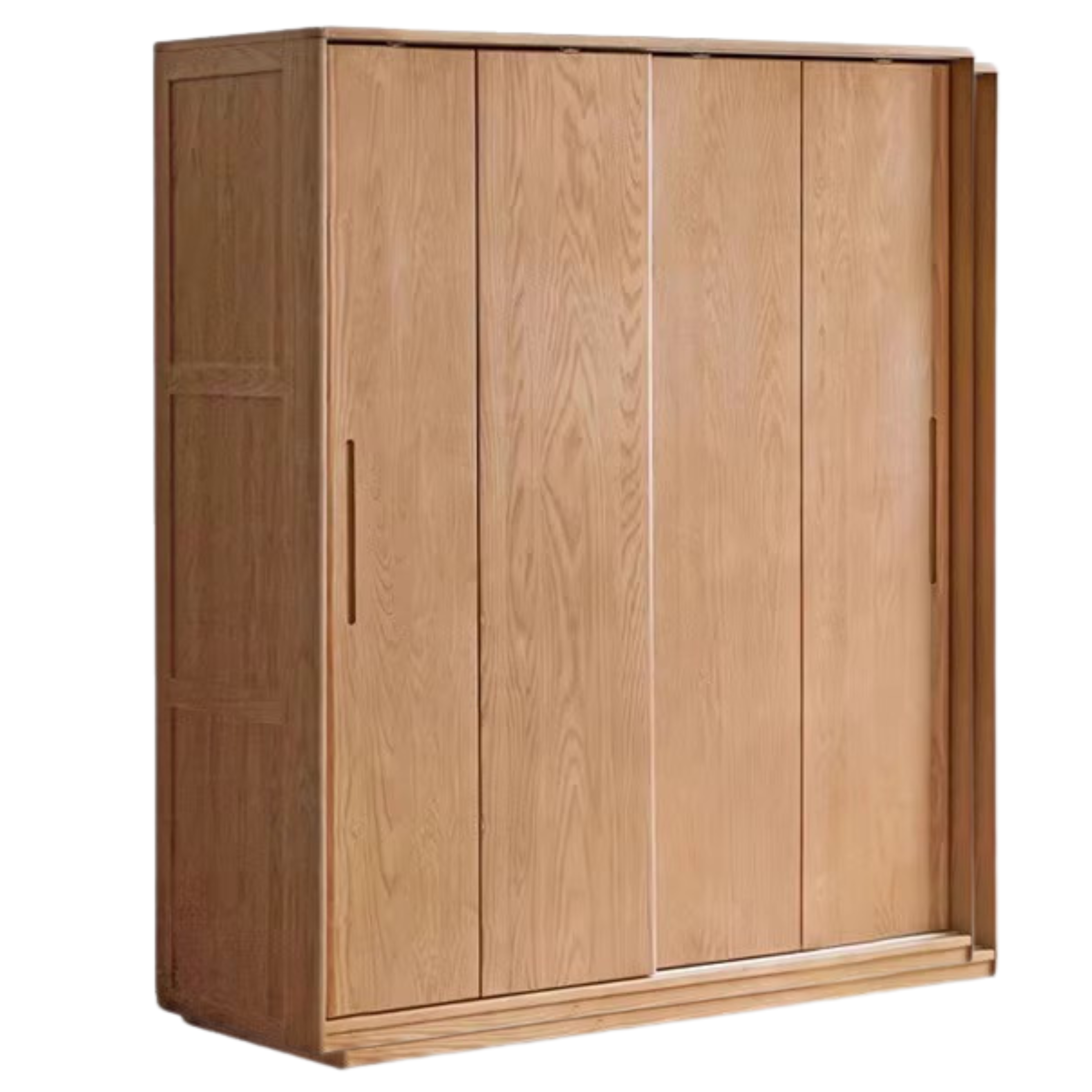 Oak, Ash solid wood wardrobe sliding door: