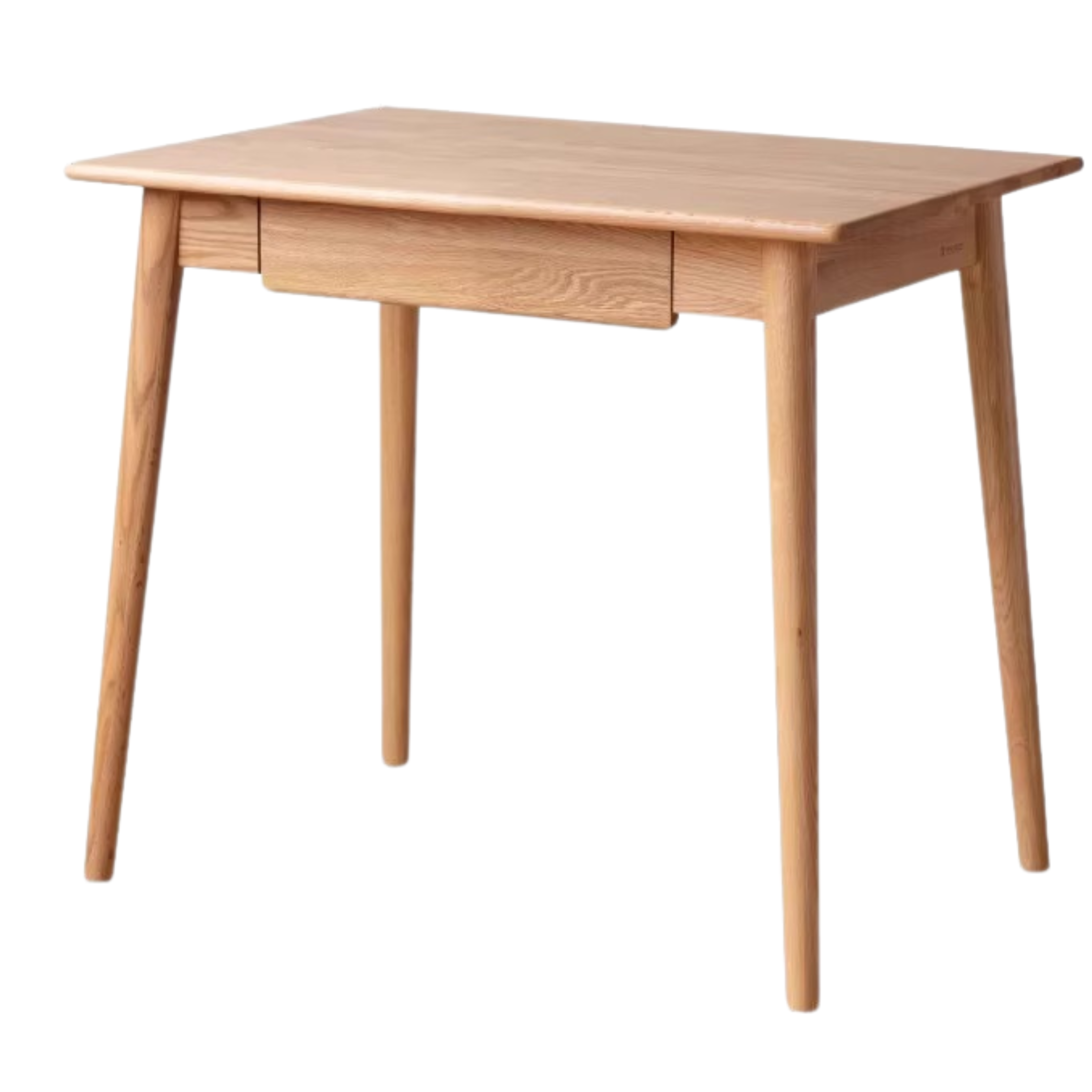 Oak solid wood Office desk spindle-shaped slanted legs: