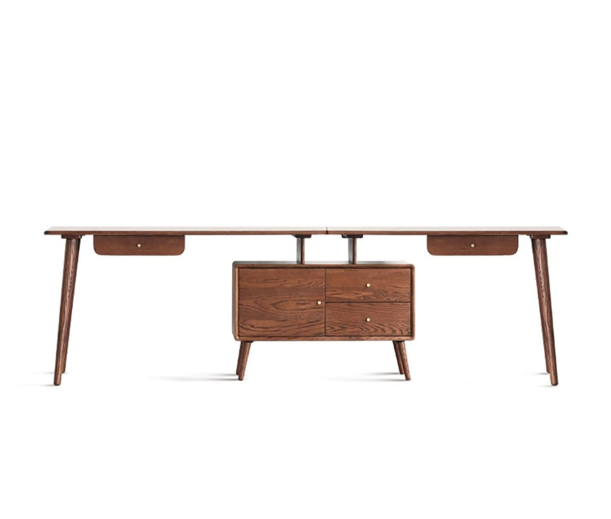 Oak solid wood Telescopic office desk )