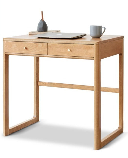 Oak solid wood Small office desk )