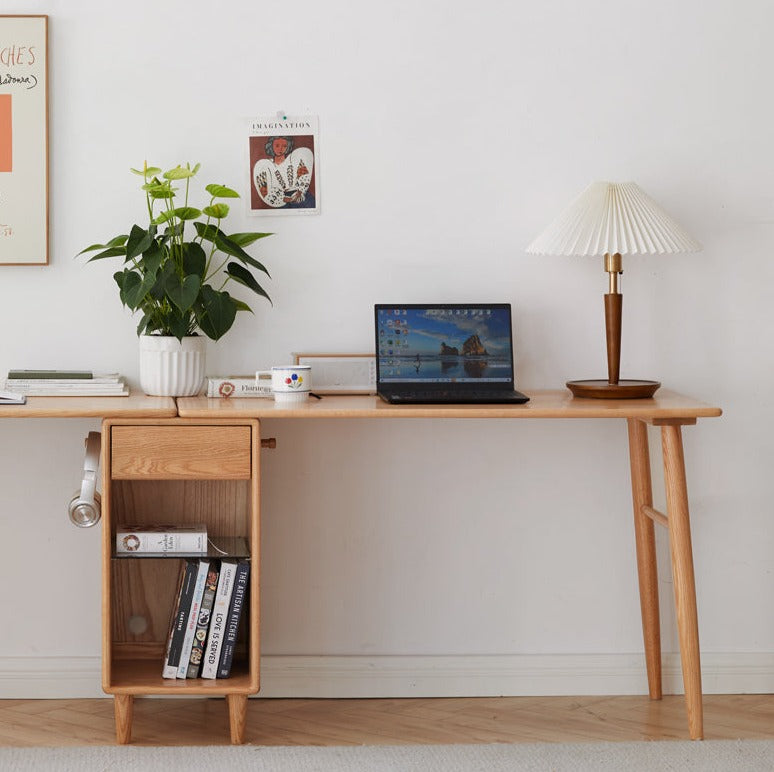 Oak solid wood Double Office desk )