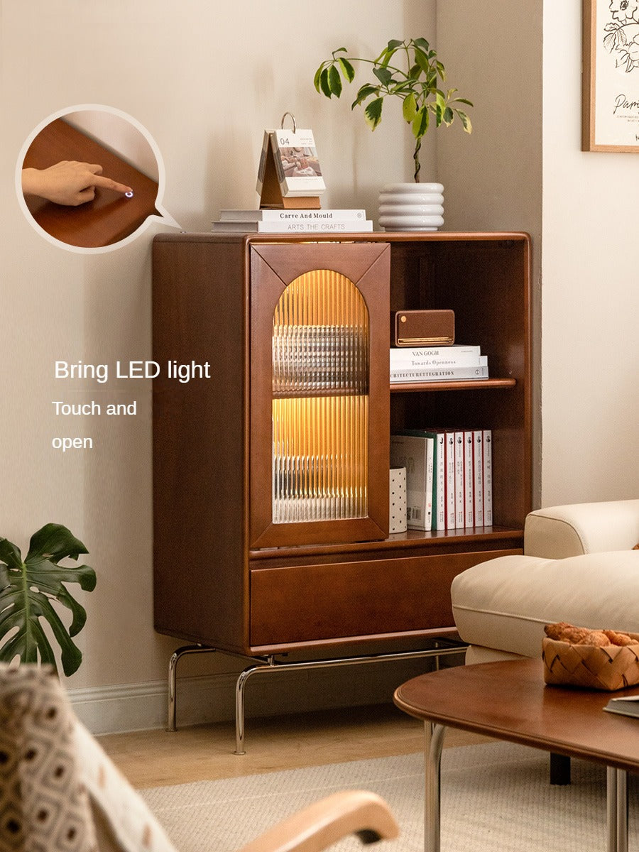 Poplar solid wood Side cabinet-