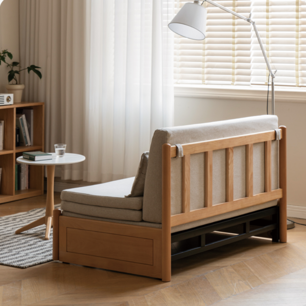 Beech, Birch solid wood sofa bed, Sleeper sofa