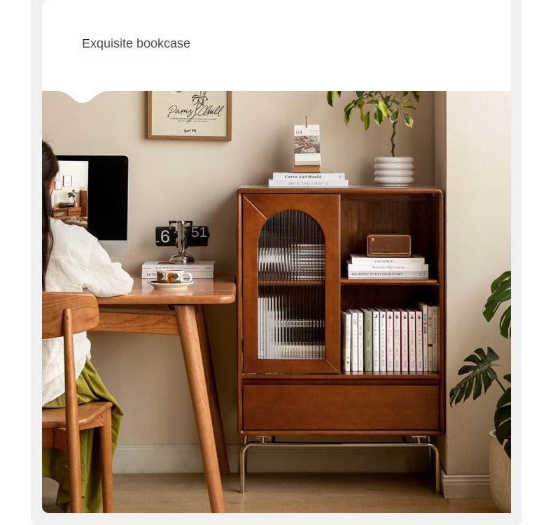 Poplar solid wood Side cabinet-