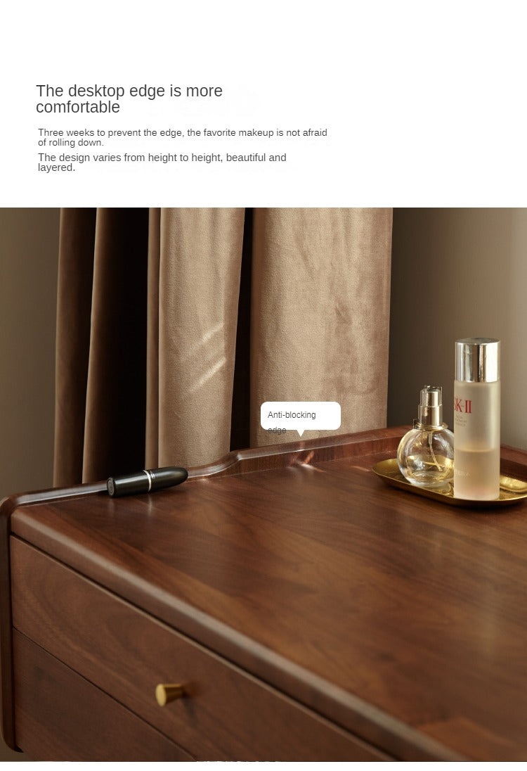Black Walnut , Ash solid wood Dressing table: