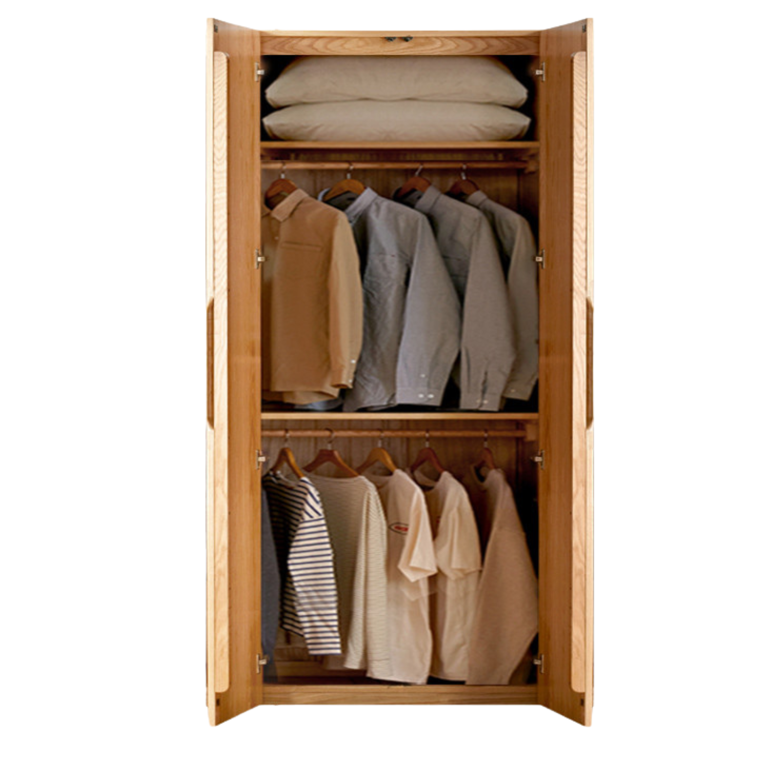 Oak solid wood Wardrobe