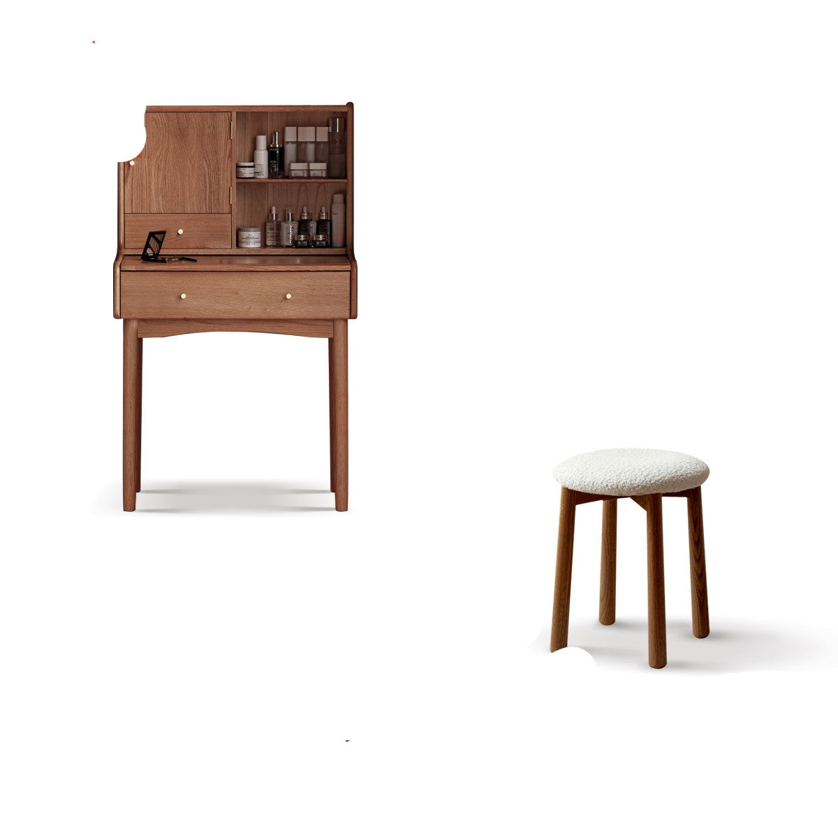 Oak solid wood Dressing table, makeup table: