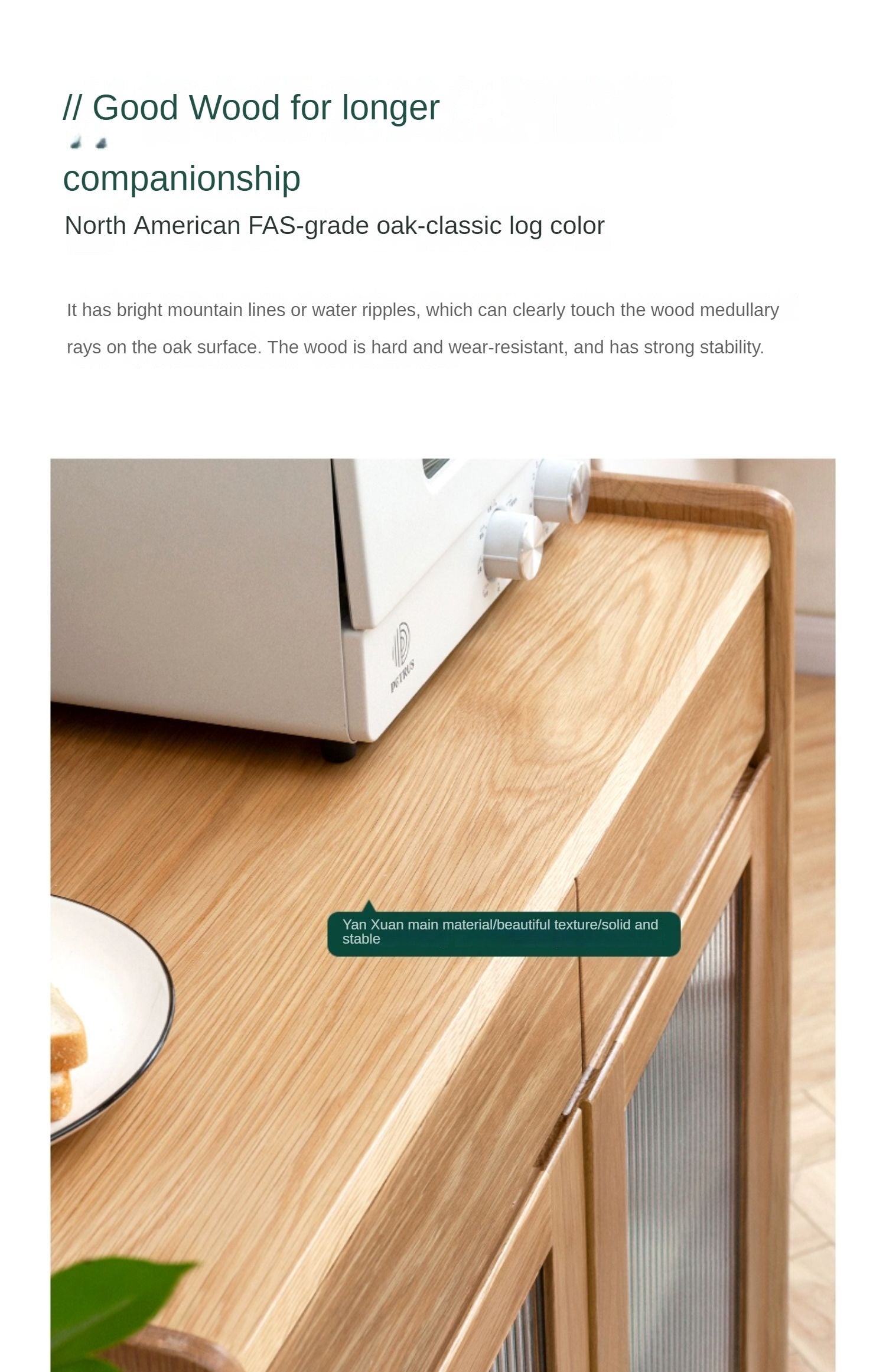 Oak solid wood Side Cabinets