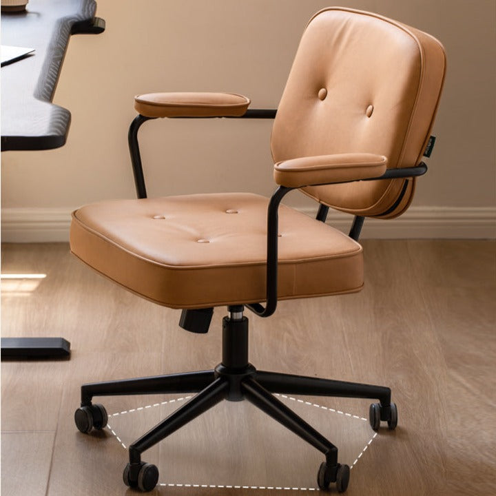 Genuine Leather, Technical fabric Office chair: