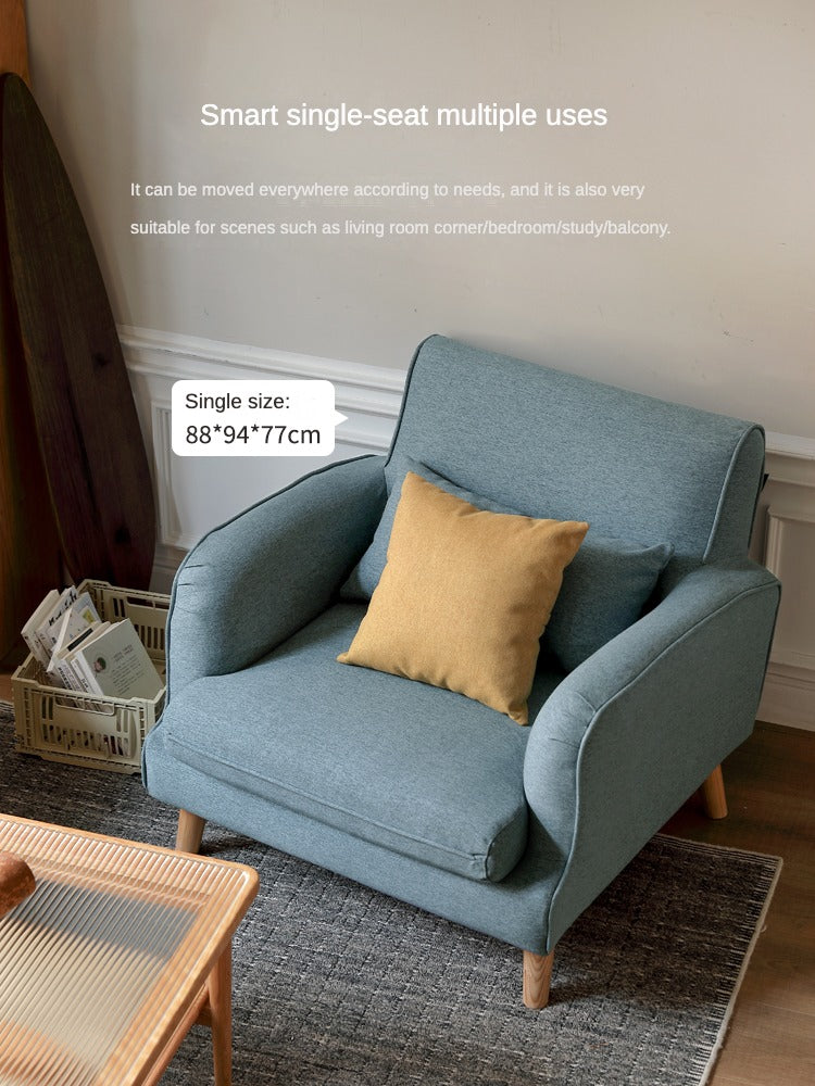 Simple modern fabric sofa)