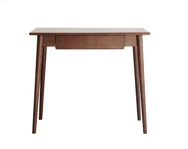 Oak solid wood Office desk spindle-shaped slanted legs: