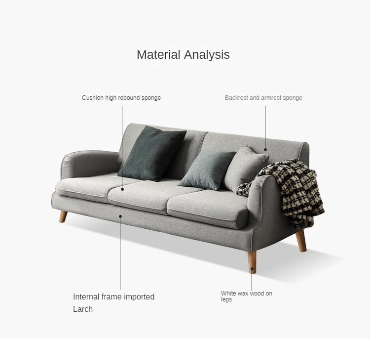 Simple modern fabric sofa)