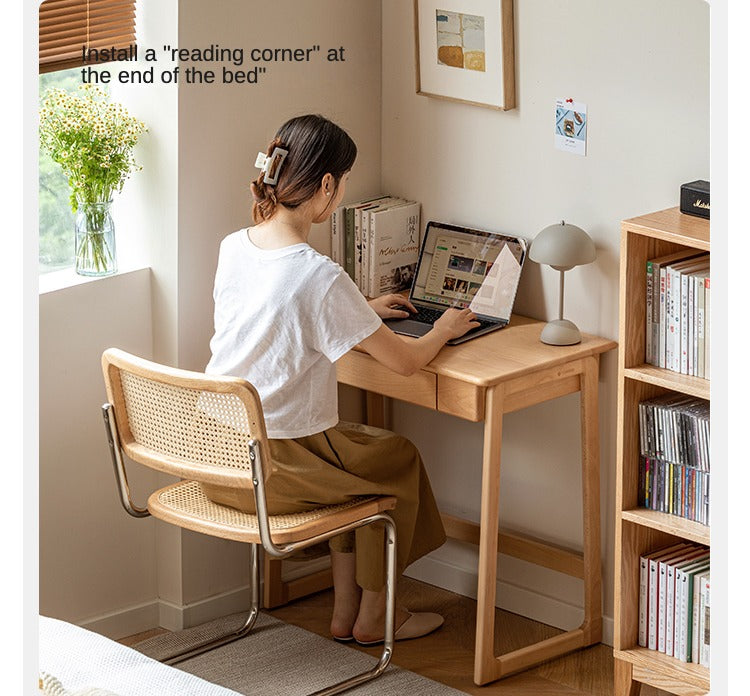 Beech solid wood small desk