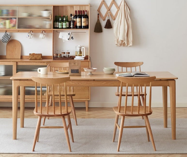 Oak solid wood Long office desk)