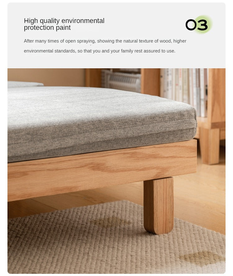 Oak, Beech solid wood sofa bed
