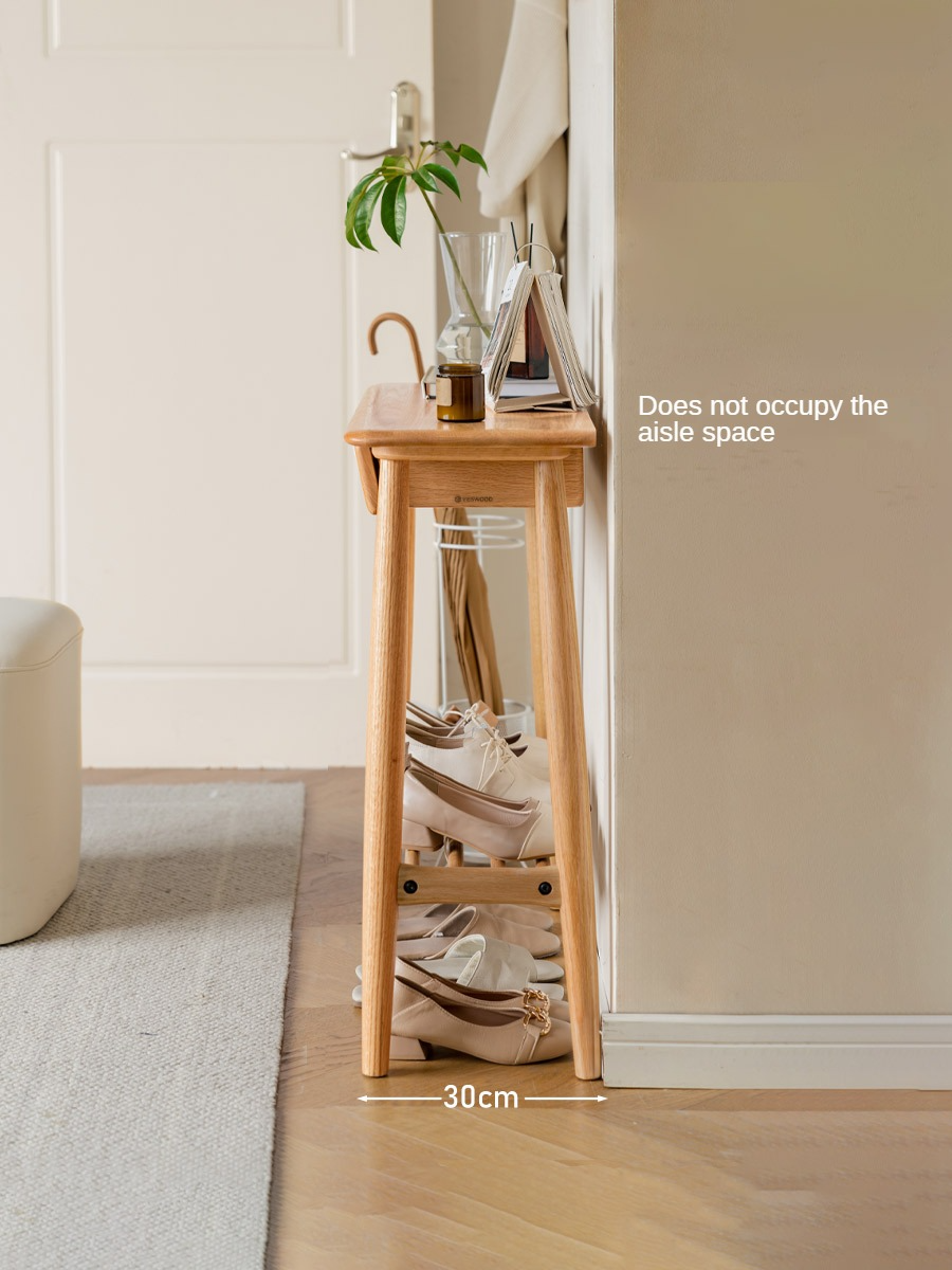 Oak solid wood entrance table, side table: