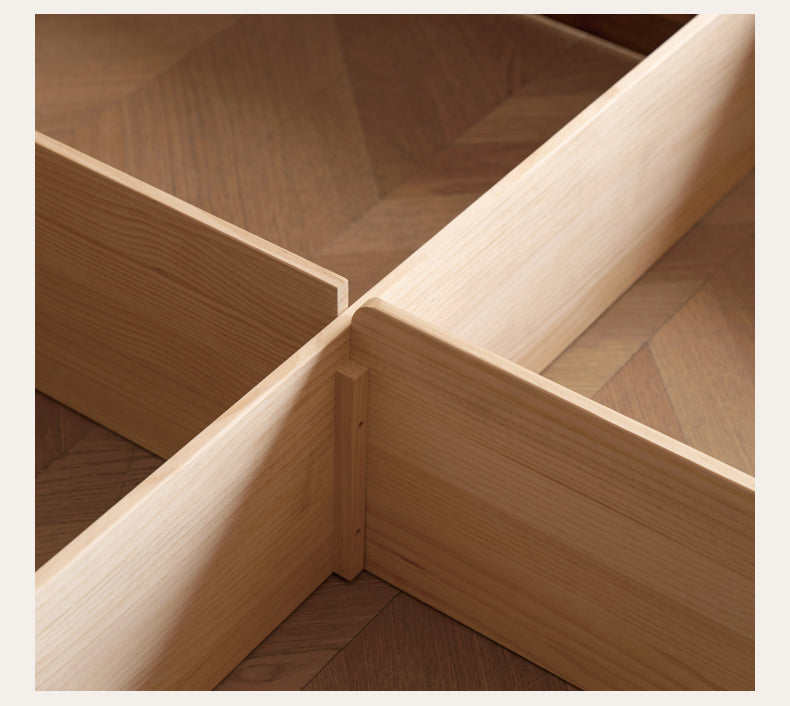 Black walnut , Oak solid wood bed box modern.