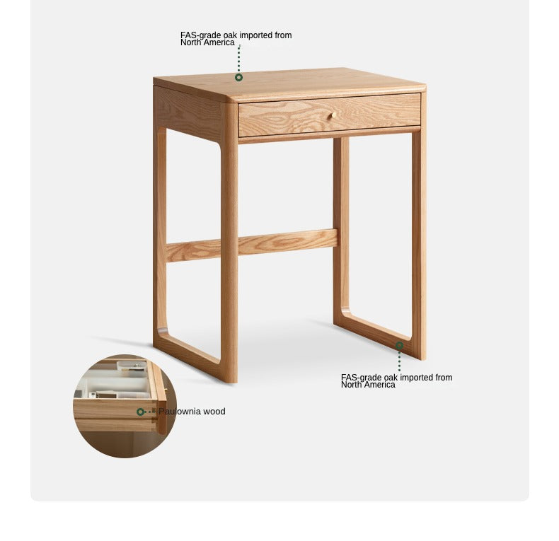 Oak solid wood Small office desk )