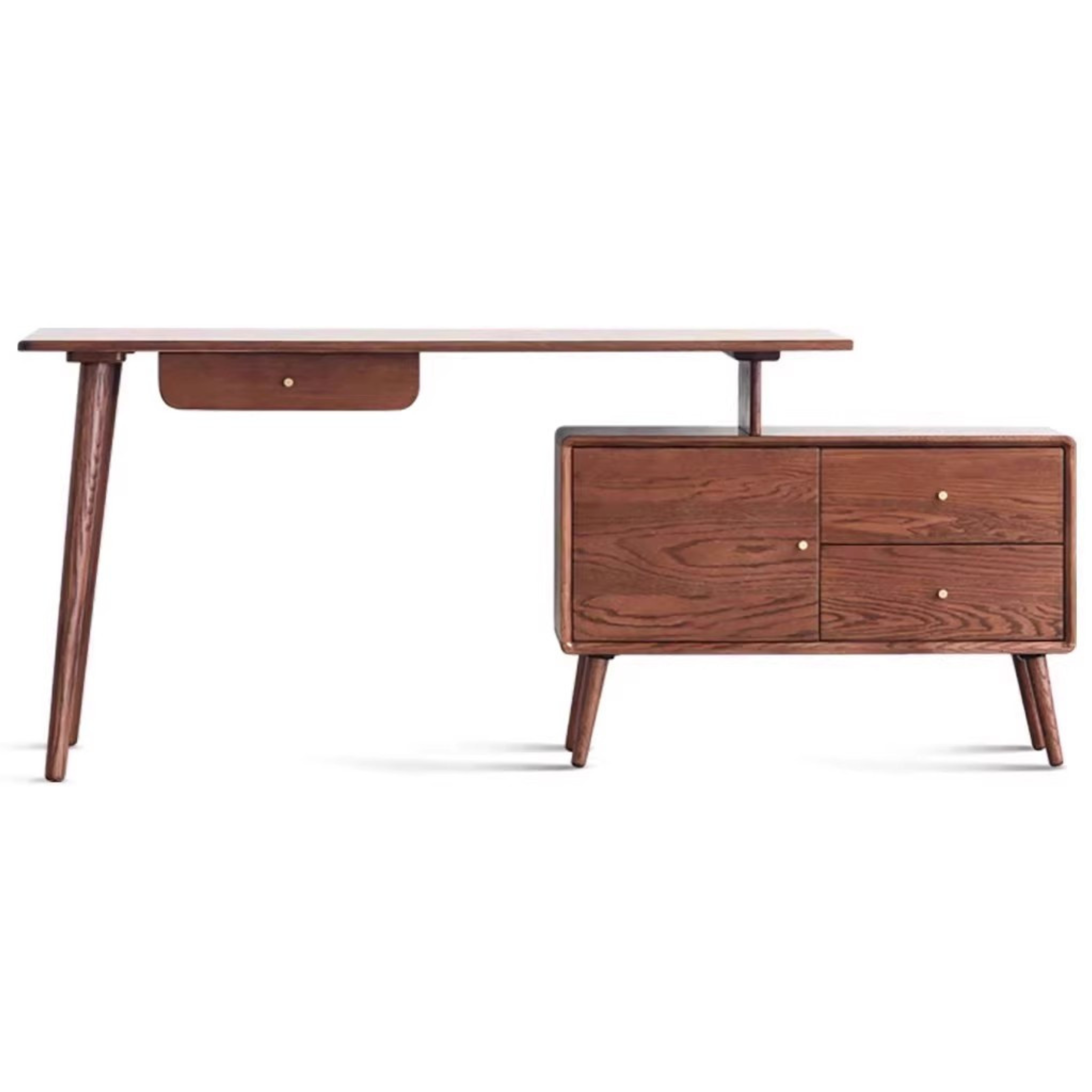 Oak solid wood Telescopic office desk )