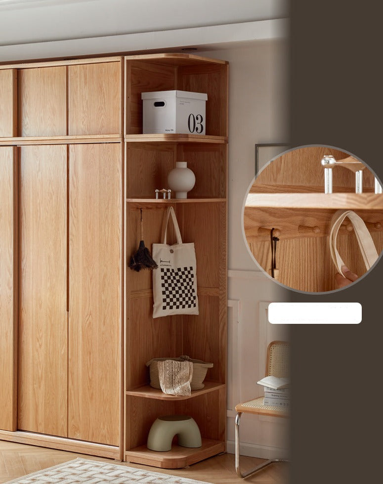 Oak solid wood Wardrobe sliding door