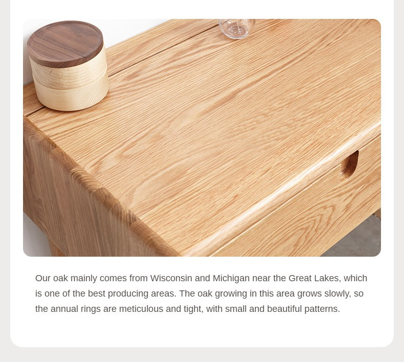 Oak Solid Wood Elevating Electric Multifunctional Standing Desk